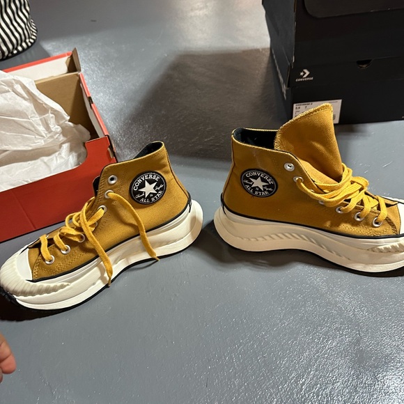 Converse | Shoes | New Converse Mustard Yellow Sneakers | Poshmark